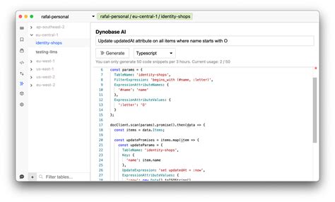 dynobase professional dynamodb gui client