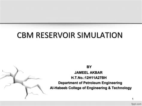 Cbm Reservoir Simulation Pptx
