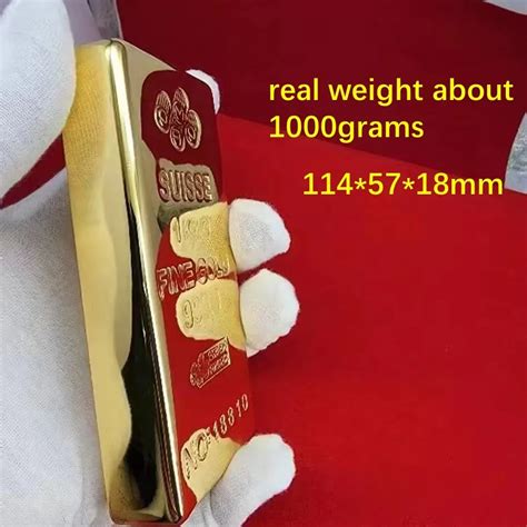 1 1 Copy Switzerland 1kilo 1000g 24k Gold Bar Gold Bullion Replica