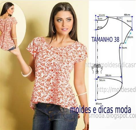 Molde De Blusa FÁcil 64 Moldes Dicas Moda