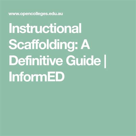 Scaffolding Differentiated Instruction At Fernando Ward Blog