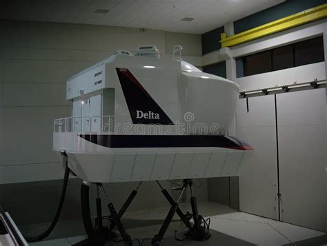 Delta Air Lines Full Flight Simulator Ffs Editorial Image Image Of