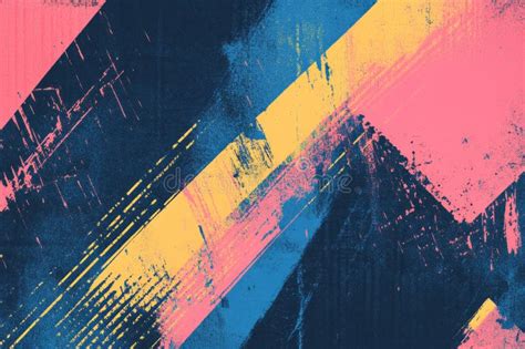 A Striking Risograph Print Background Featuring Overprinted Misaligned Layers Of Bold Blue Pink