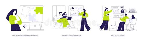 Project Lifecycle Abstract Concept Vector Illustrations Stock Vector