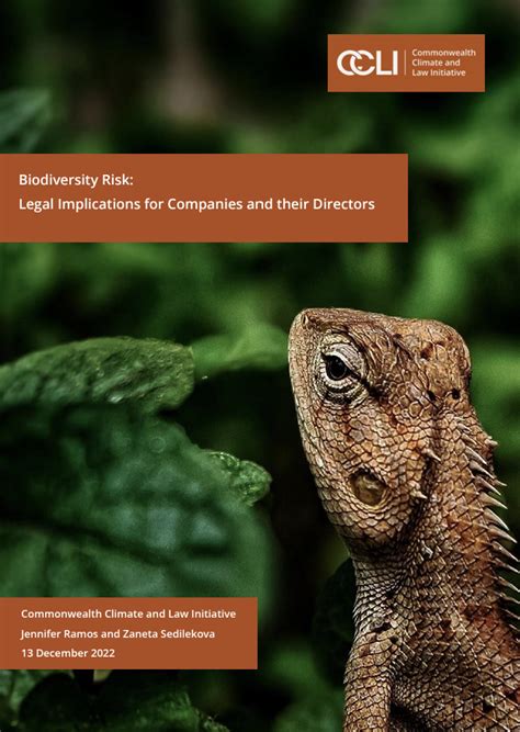 Biodiversity Risk Legal Implications For Companies And Their Directors