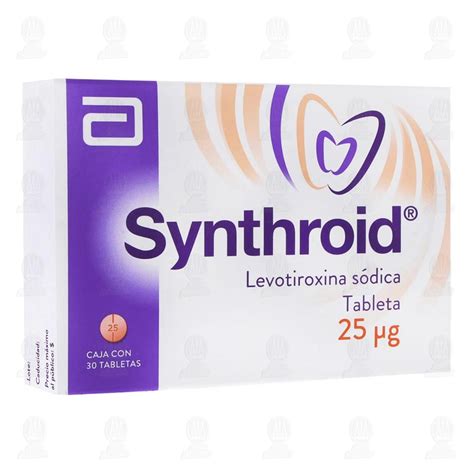 Synthroid 25 Mcg 30 Tabletas