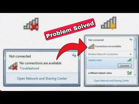 NOT CONNECTED No Connections Are Available In Windows 7 8 1 10 New