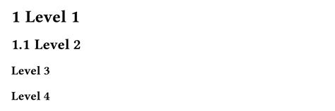 How To Number Only The First And Second Order Headings Questions
