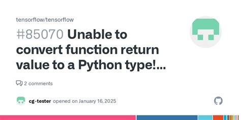 Unable To Convert Function Return Value To A Python Type Error Fix