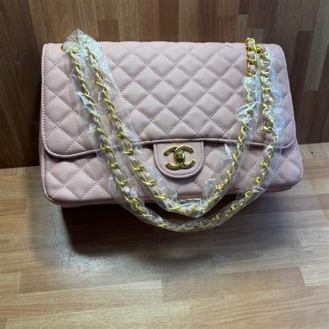 Bags Pink Quilted Purse With Gold Chain Nwt Poshmark
