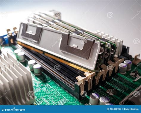 installing ram modules in the computer motherboard replacing and