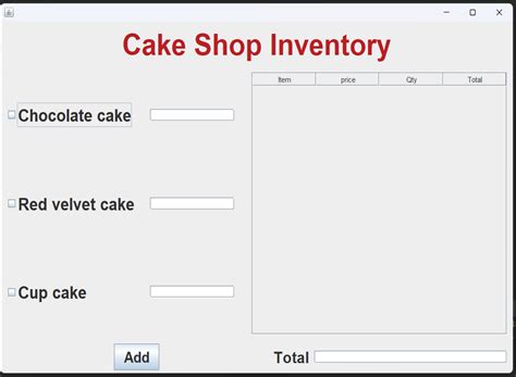 Inventory Management System Using Java Swing Nandishwarragula
