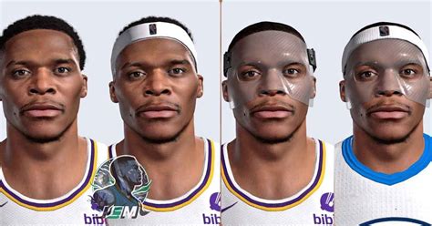 Nba 2k23 Russell Westbrook Cyberface 4 Hairstyles Shuajota Nba