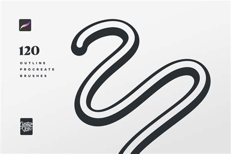 Creative Veila Outline Procreate Brushes