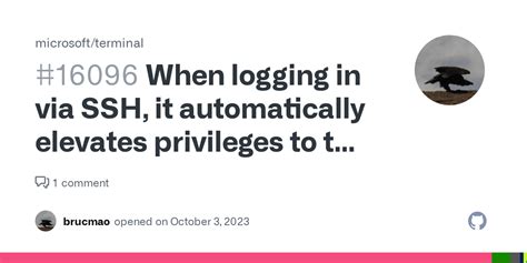 When Logging In Via SSH It Automatically Elevates Privileges To The Administrator Account