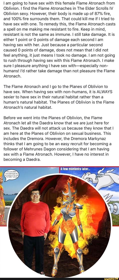 Lam Going To Have Sex With This Female Flame Atronach From Oblivion I