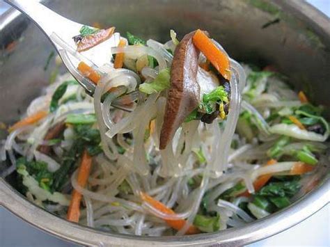 Japchae Korean Sweet Potato Starch Noodles Saladstir Fry Recipe