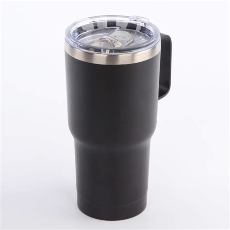20 Oz Stainless Steel Tumbler With Handle Metal Insulated Coffee Travel