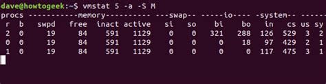 how to use the vmstat command on linux