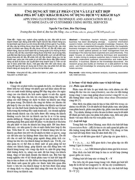 451626 Applying Clustering Technique And Associ 0356d5ea Pdf