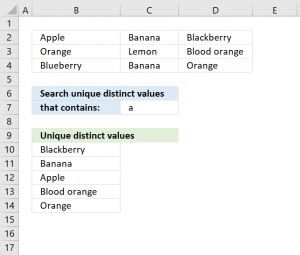 VLOOKUP Return Multiple Unique Distinct Values