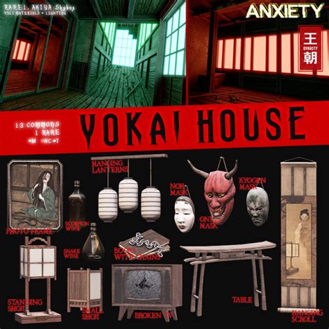 Second Life Marketplace Dynasty X Anxiety Yokai House [akiya Skybox