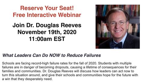 Douglas Reeves On Linkedin Join Me This Thursday Register Here