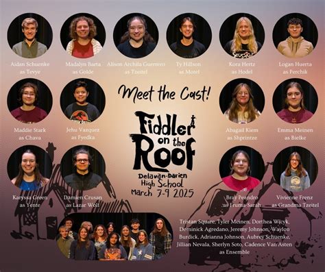 Get Your Tickets Now For Ddhss Fiddler On The Roof Delavan Darien