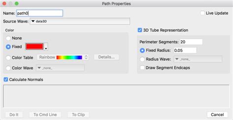 Get To Know A Feature 3d Path Plots Igor Pro By Wavemetrics