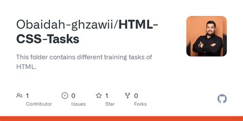 Github Obaidah Ghzawiihtml Css Tasks This Folder Contains Different