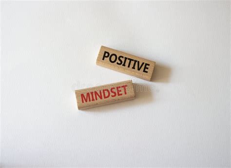 Positive Mindset Symbol Concept Words Positive Mindset On Wooden