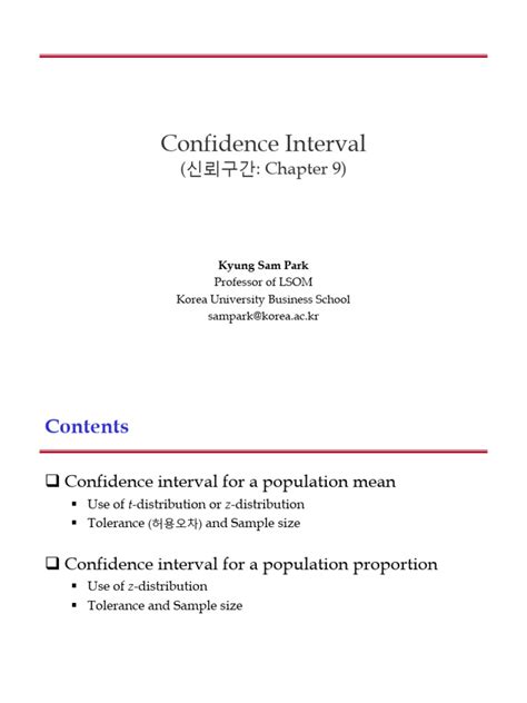 St04 Confidence Interval Download Free Pdf Sample Size Determination Confidence Interval