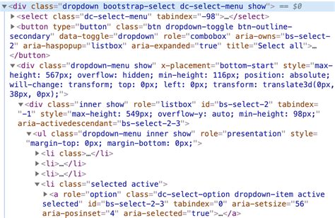 Javascript Bootstrap Button Dropdown Wont Remove Active Class