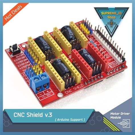 Jual Cnc Shield V3 3d Printer Grbl Open Source Arduino Support
