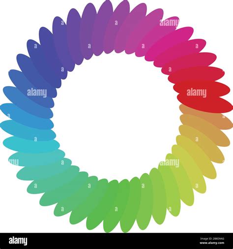 Circular And Radial Abstract Mandalas Motifs Decoration Design Elements With Spectrum Colors