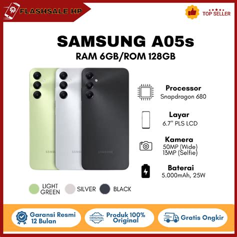 Jual Samsung Galaxy A05S RAM 6 128GB GARANSI RESMI SAMSUNG Shopee Indonesia