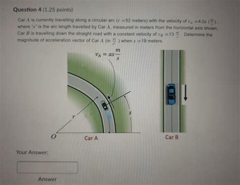 Solved Question Question Points Car A Is Currently Chegg