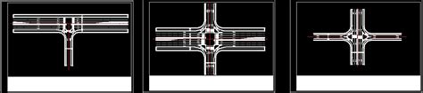 Road Intersections Dwg Section For Autocad Designs Cad