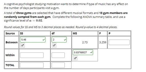 Solved A Cognitive Psychologist Studying Motivation Wants To Chegg