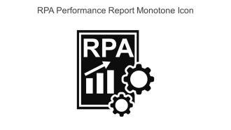 RPA Performance Report Monotone Icon In Powerpoint Pptx Png And Editable Eps Format PPT Example