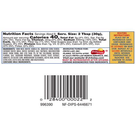 Fritos Mild Cheddar Natural Flavored Cheese Dip 9 Oz 225g Export