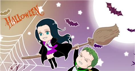 ゾロビン 🎃͙𝕙𝕒𝕡𝕡𝕪 𝕙𝕒𝕝𝕝𝕠𝕨𝕖𝕖𝕟 🎃💚💜 優玖のイラスト Pixiv