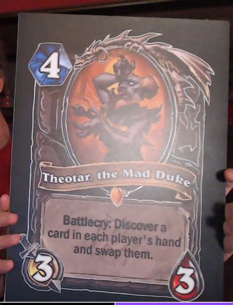 New Card Revealed Theotar The Mad Duke R Hearthstone