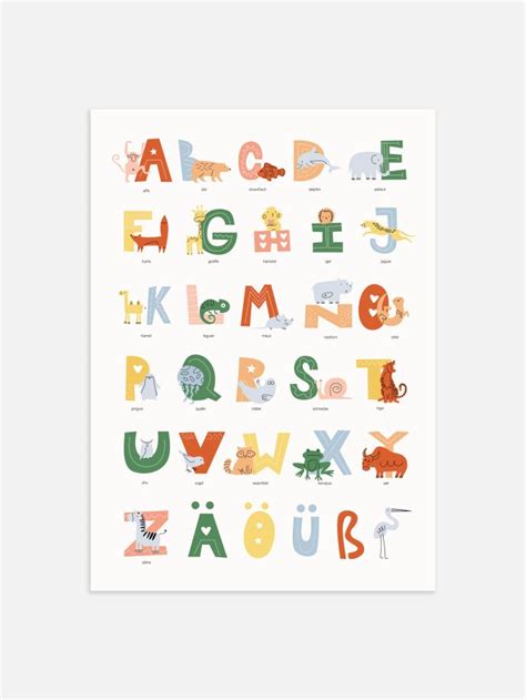 German Abc Poster Postery Online Store