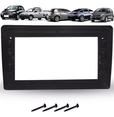 Moldura Dvd Din Pol Vectra Corsa Meriva Montana Preto Frete Gr Tis