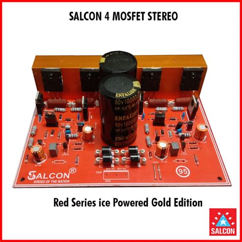 Salcon Audio Amplifier 200w Stereo Board Red Ice Series 337 Salcon