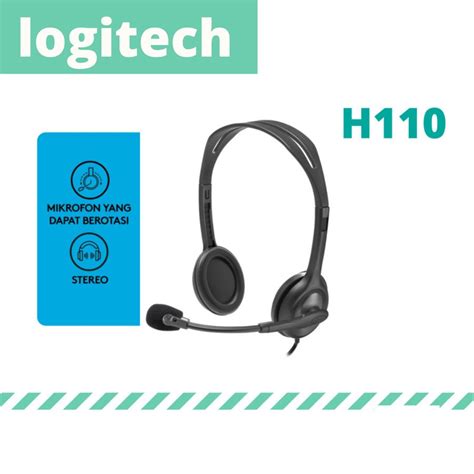 Jual Logitech Headset H110 Mc Shopee Indonesia