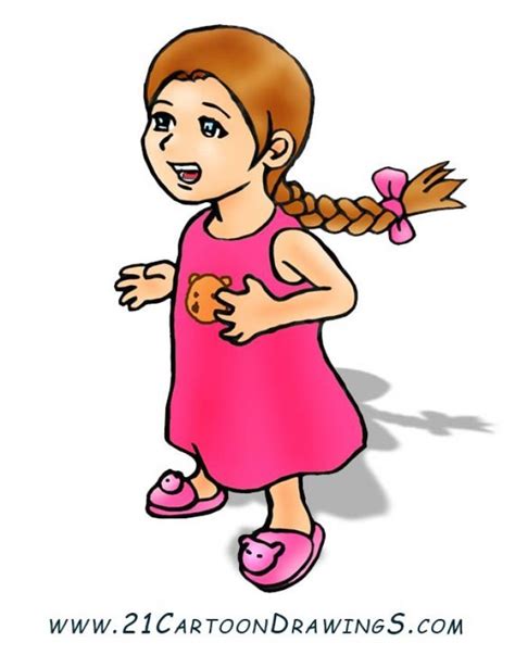 Short Hair Cartoon Girl Clipart Best