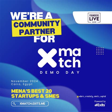 Founders Live Cairo On Linkedin Xmatch