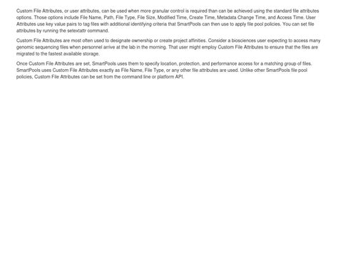 Custom File Attributes Storage Tiering With Dell Powerscale Smartpools Dell Technologies